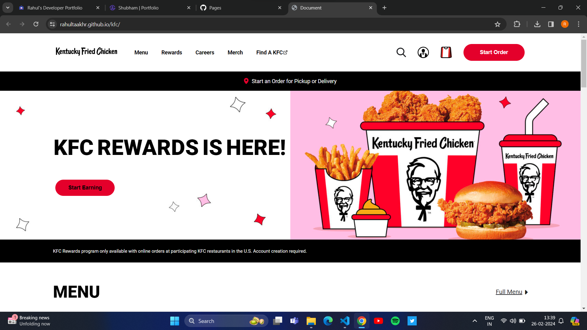 Rahul's Developer Portfolio